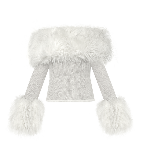 White Fur Top