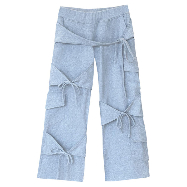 Grey Bows Sweatpants